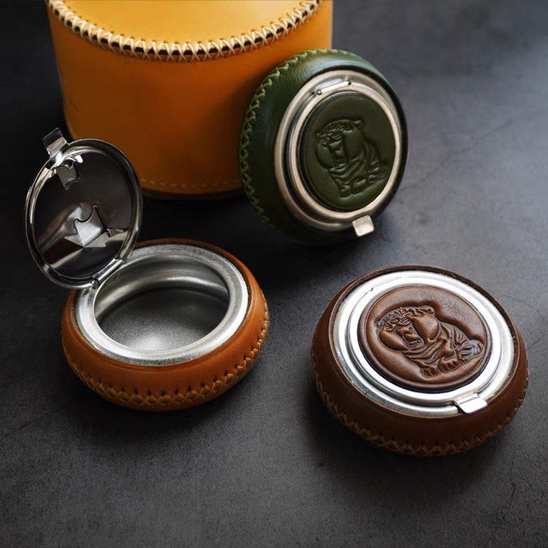 Custom made leather ashtray, Men's Fashion, Watches & Accessories ...