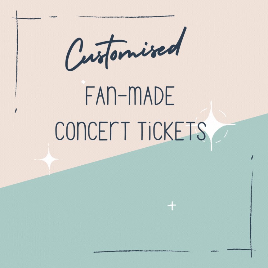 Customised fan made tickets, Tickets & Vouchers, Event Tickets on Carousell