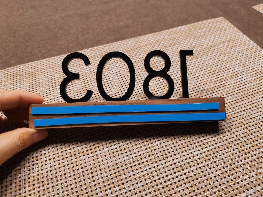 Customised Unit Sign Customised door sign/unit number signage ...