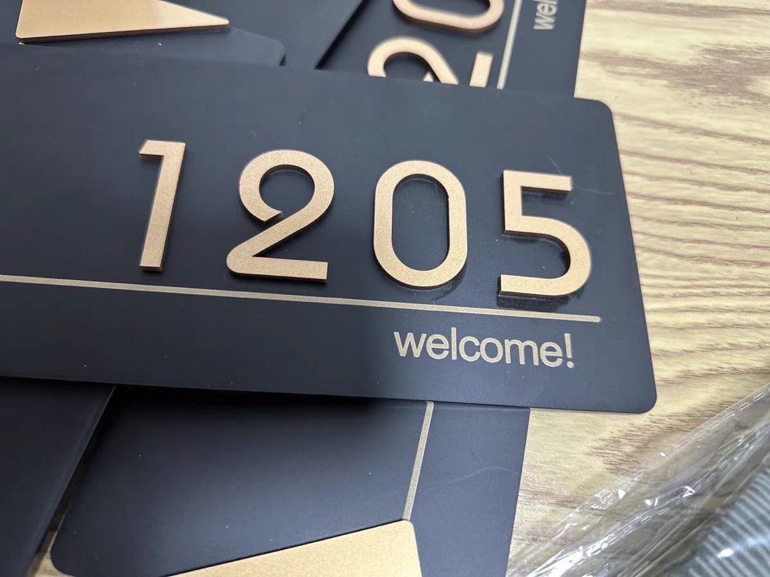 Customised Unit Sign Customised door sign/unit number signage ...