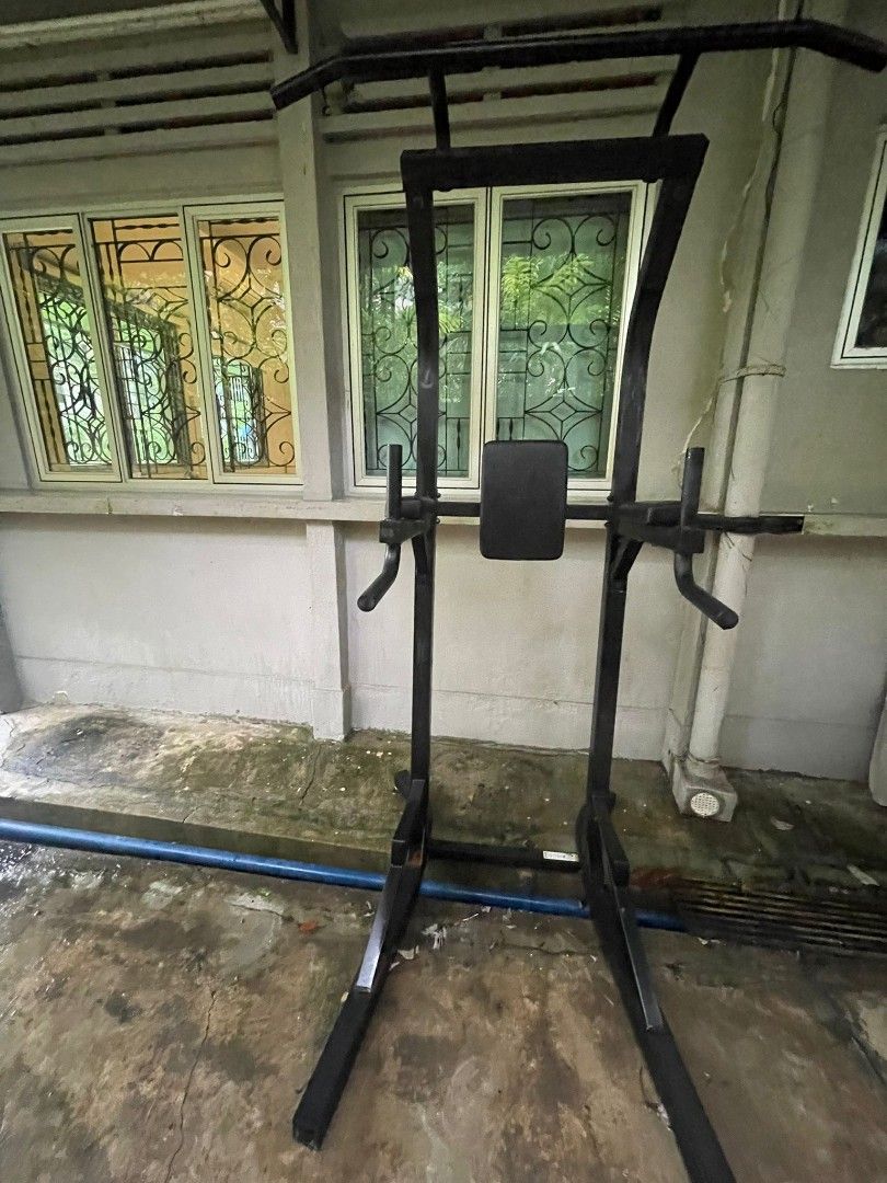 Decathlon Gym Pull up Dips Station Rack, Sports Equipment, Exercise ...