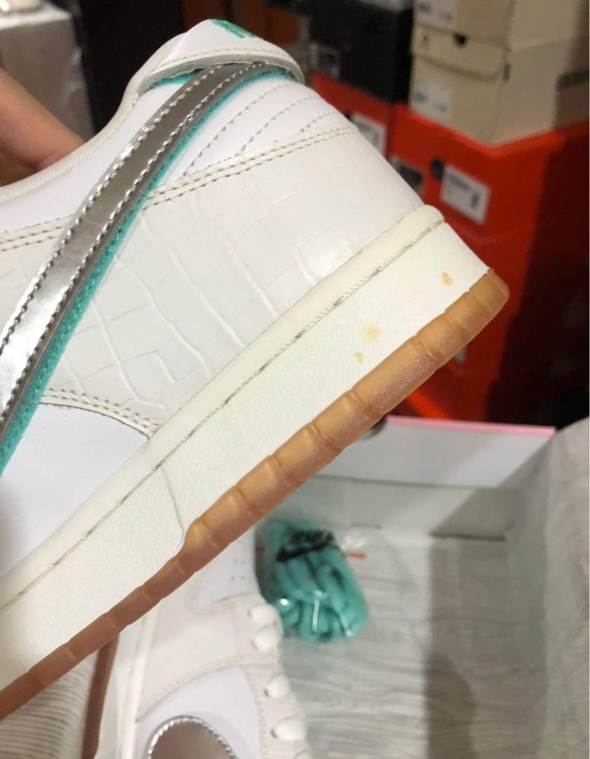 Diamond and Co dunks White BNDS, Men's Fashion, Footwear, Casual shoes ...