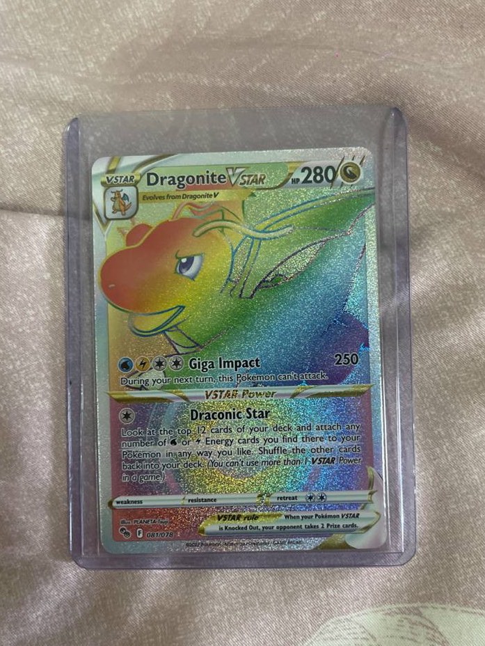 Dragonite Rainbow Rare Pokemon Card, Hobbies & Toys, Toys & Games on ...