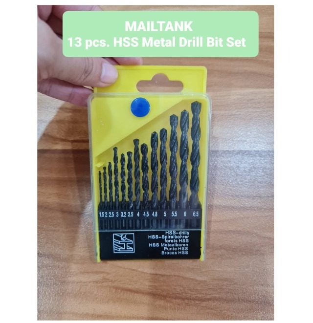 Drill Bit for Metal (13 pcs. per set) HSS Drill Bits Drill Bit Set 1.5mm 2mm 2.5mm 3mm 3.2mm (1/ ...