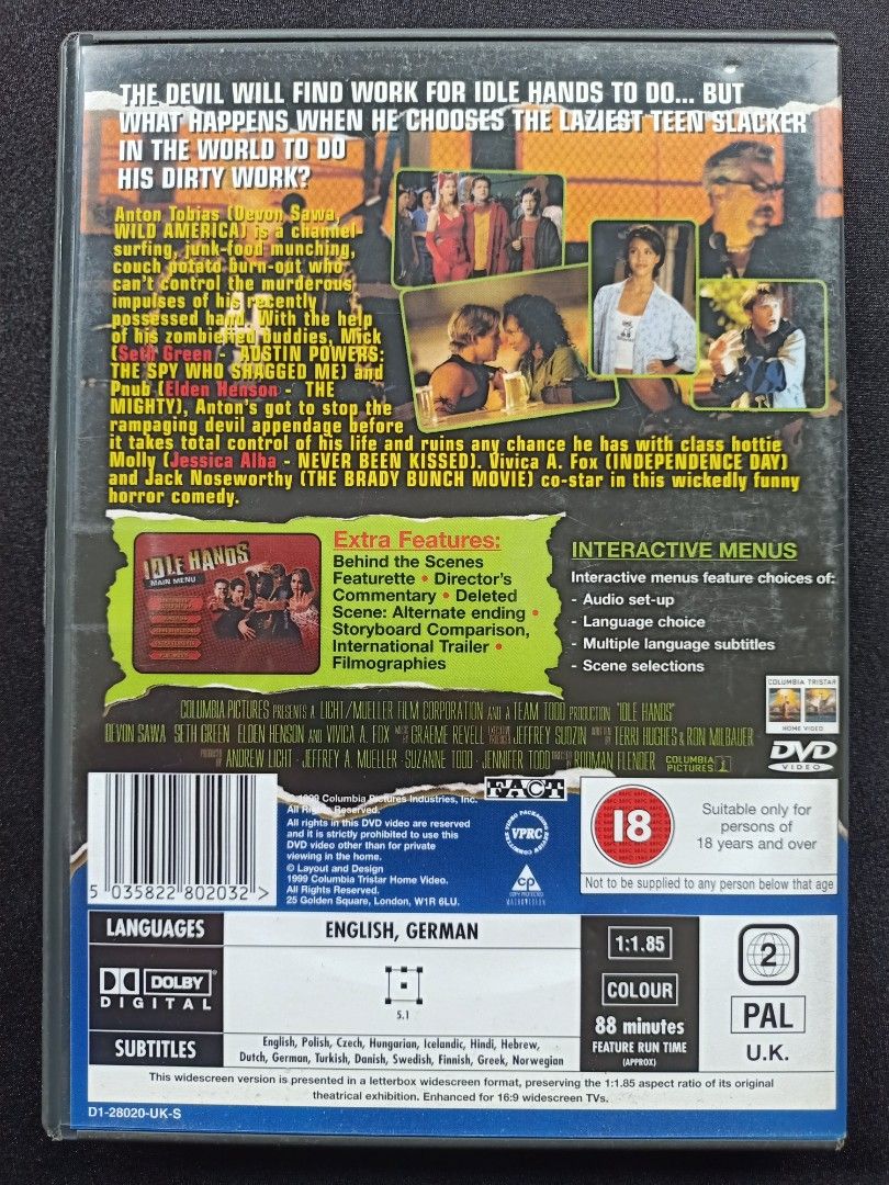 DVD Idle Hands, Hobbies & Toys, Music & Media, CDs & DVDs on Carousell