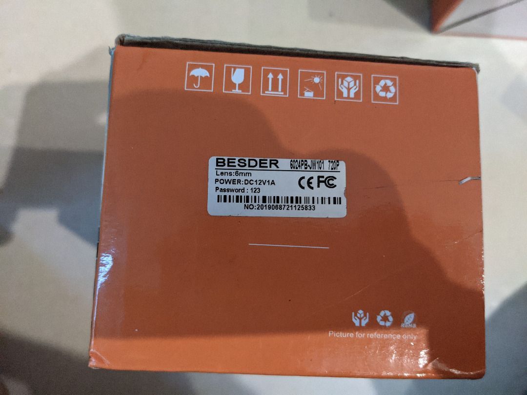 6024PB-JW101 720P Besder Black CCTV Wireless Security Camera for ...