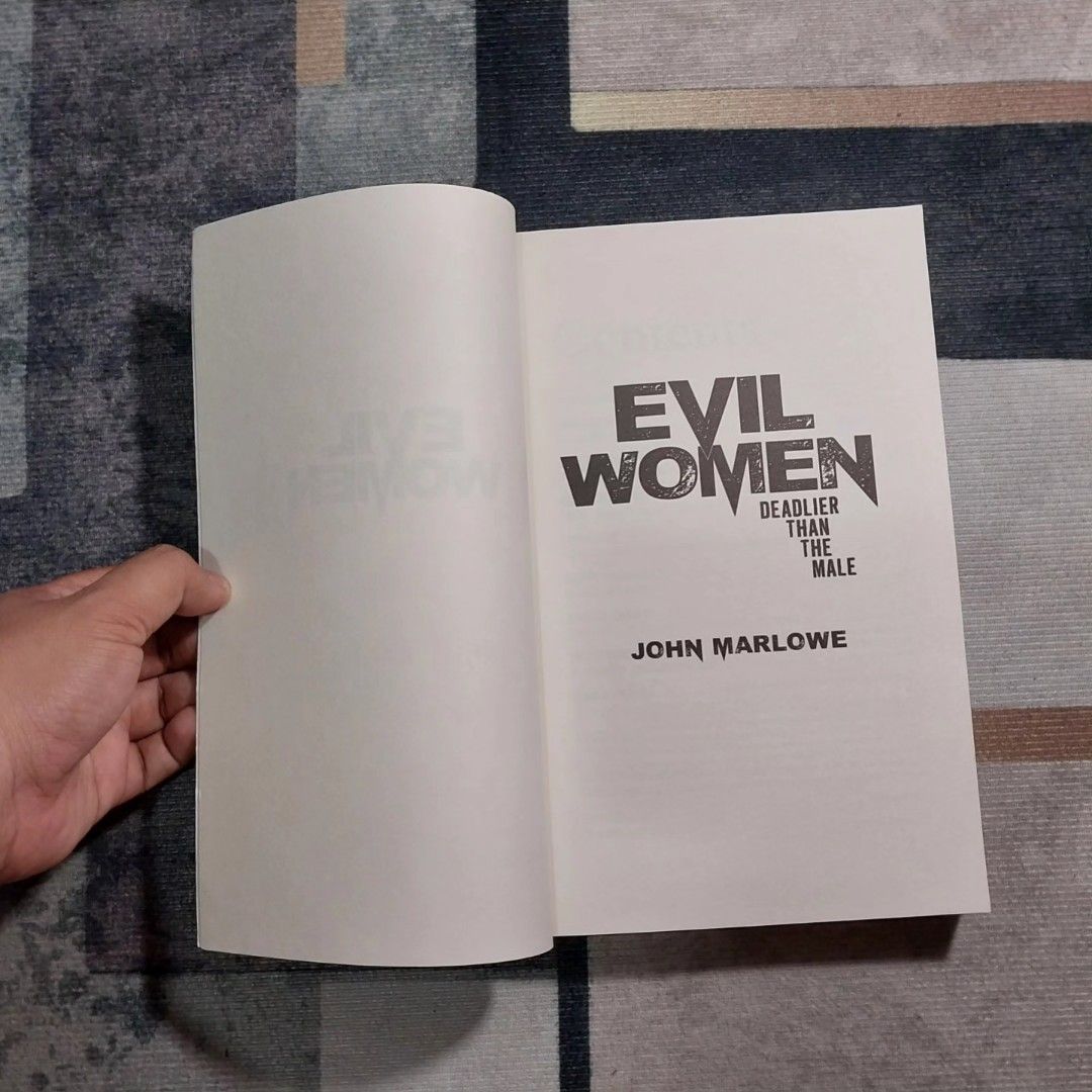 EVIL WOMEN: Deadlier Than The Male by John Marlowe, Hobbies & Toys ...