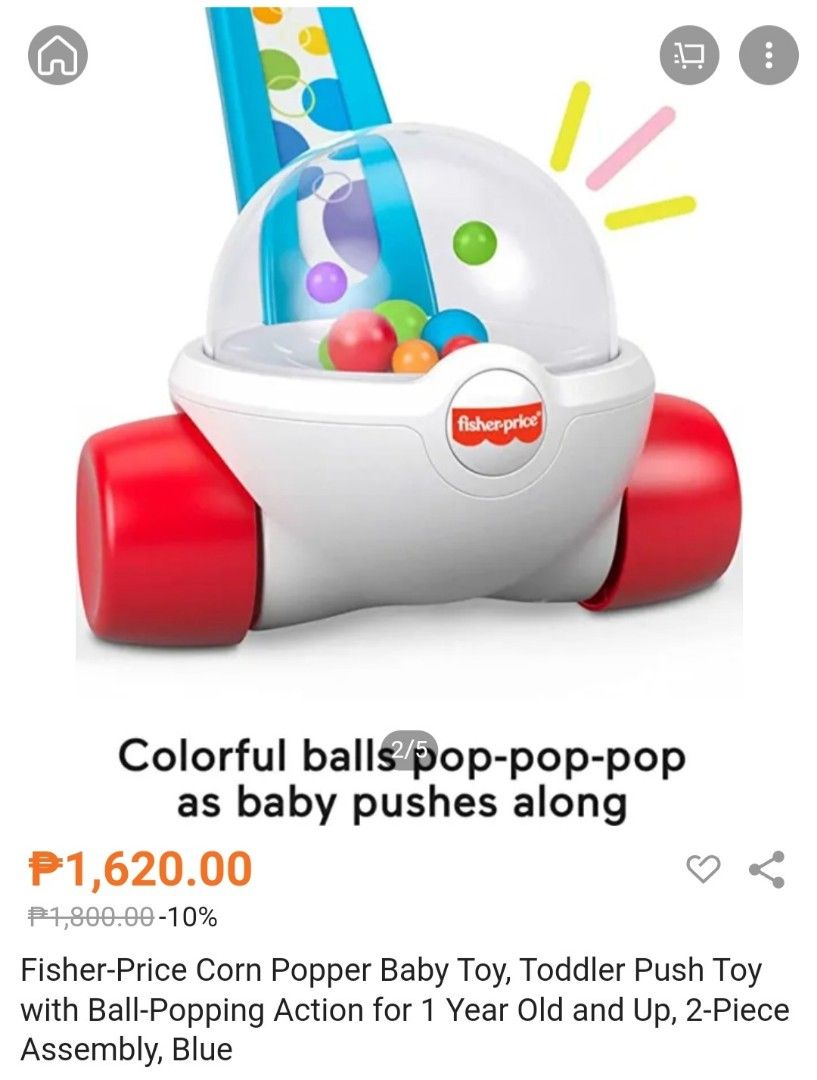 Fisherprice Corn Popper Push&Pull Toy on Carousell