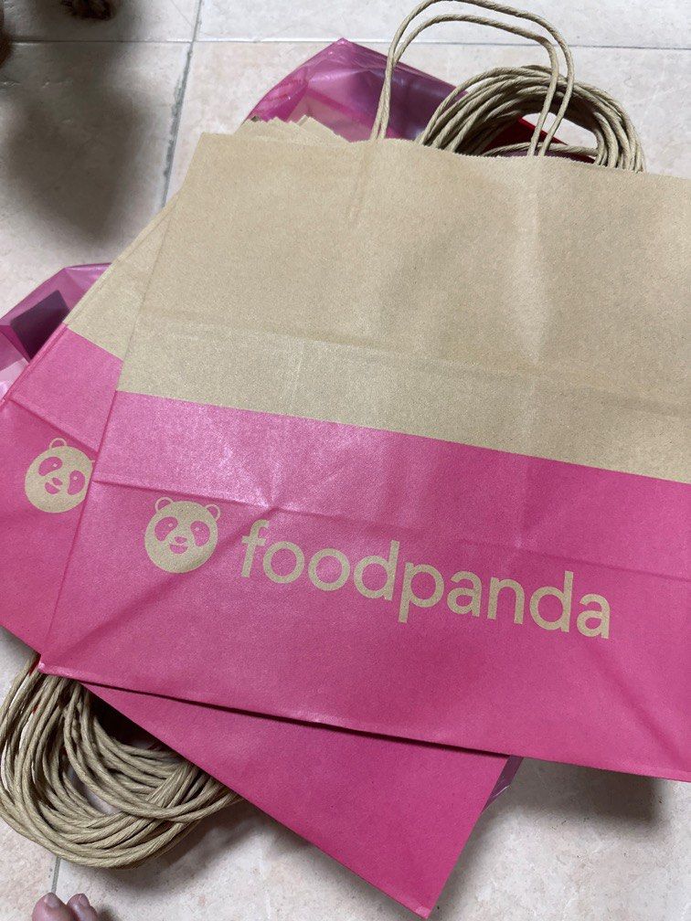 Foodpanda Paper Bag, Hobbies & Toys, Stationery & Craft, Craft Supplies ...