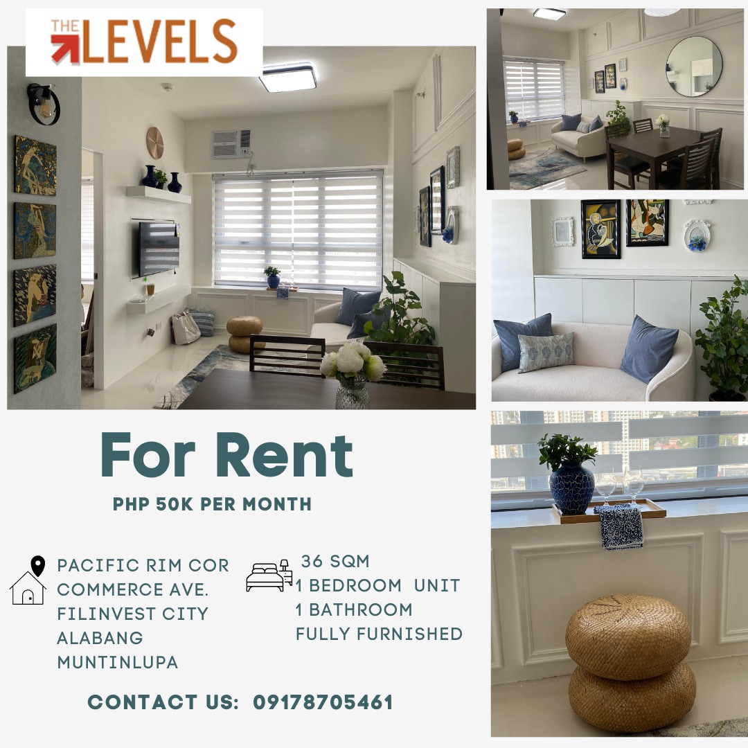 For Rent: 1 Bedroom at The LEVELS Filinvest City Alabang, Property ...