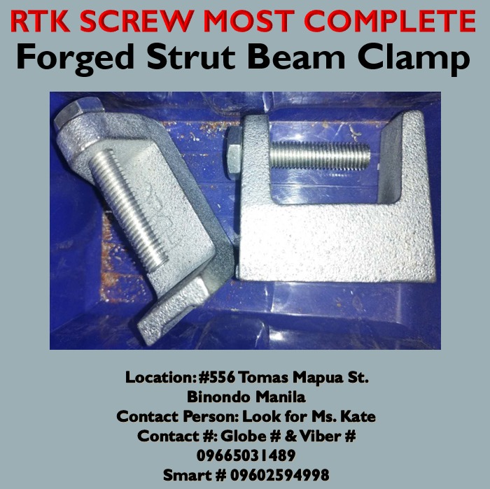 Forged Strut beam clamp, Commercial & Industrial, Construction Tools ...