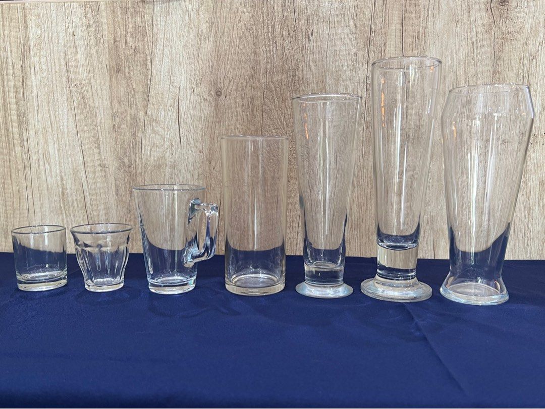 GELAS KACA SLOKI GELAS CAFE GELAS TINGGI, Kitchen & Appliances di Carousell