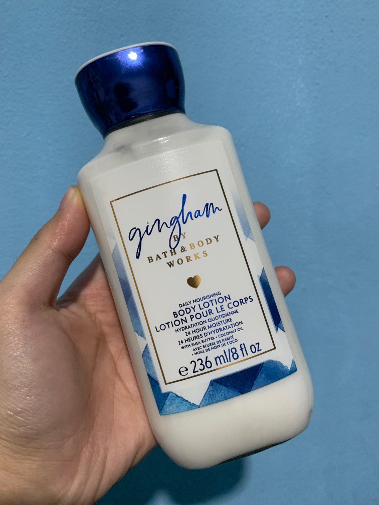 Gingham Bath & Body Works Body Lotion, Beauty & Personal Care, Bath & Body, Body Care on Carousell