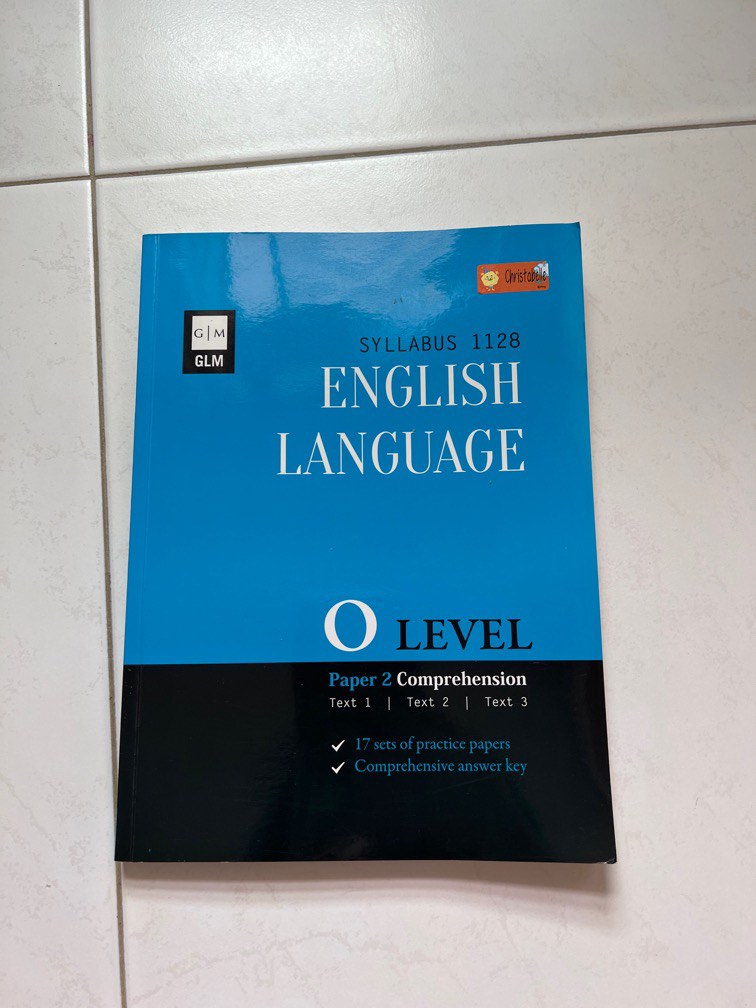 GLM O level English Language Paper 2 Comprehension, Hobbies & Toys ...