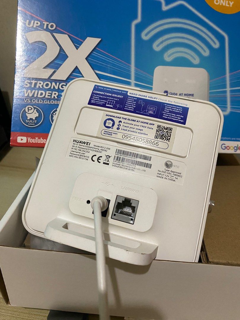 Globe At Home Prepaid Wifi Modem, Computers & Tech, Parts & Accessories ...