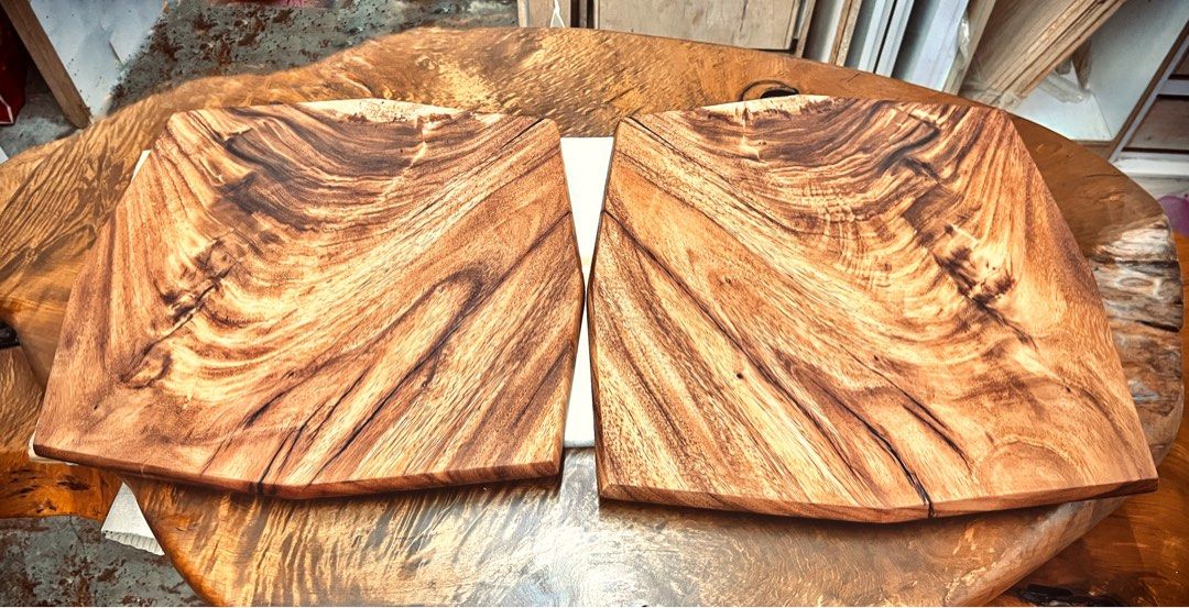 Golden Acacia Slab Wood, Furniture & Home Living, Furniture, Tables ...
