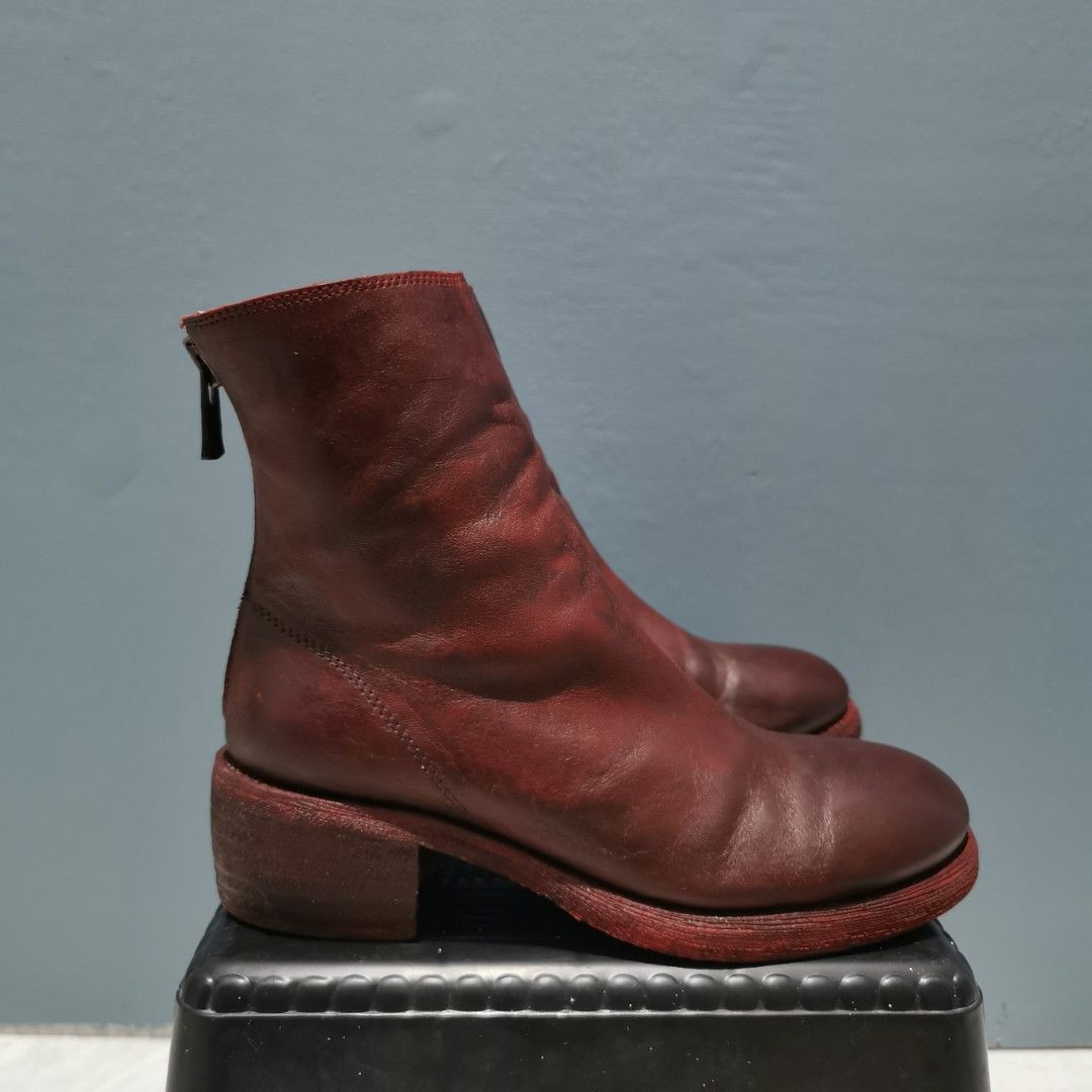 Guidi 9086 Ankle Boots in Red on Carousell
