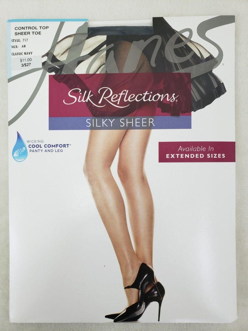 Hanes Silk Reflections Silky Sheer Pantyhose, 女裝, 手錶及配件, 襪褲襪 - Carousell