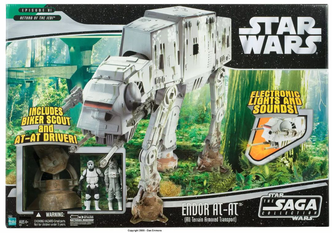 HASBRO STAR WARS 2006 THE SAGA COLLECTION VEHICLE SERIES ENDOR AT-AT ...