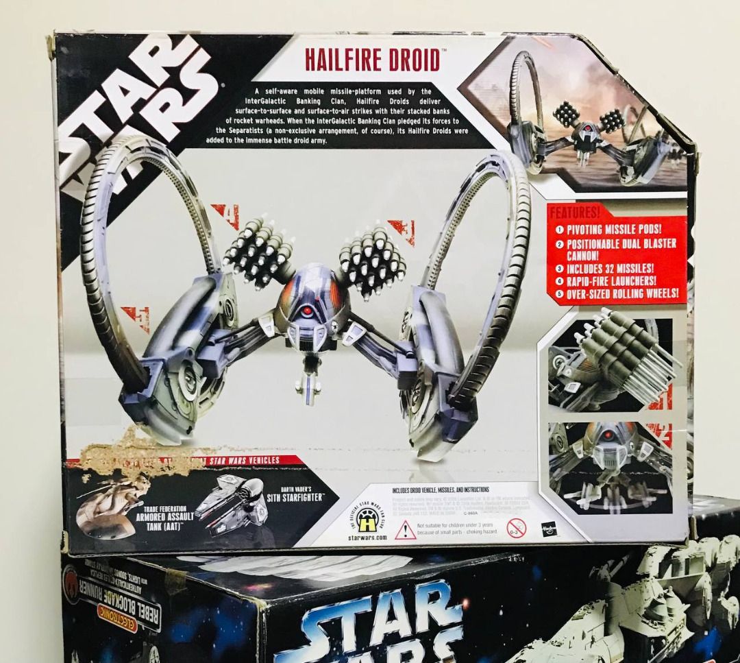 HASBRO STAR WARS 30TH ANNIVERSARY VEHICLE SERIES HAILFIRE DROID ( RAPID ...