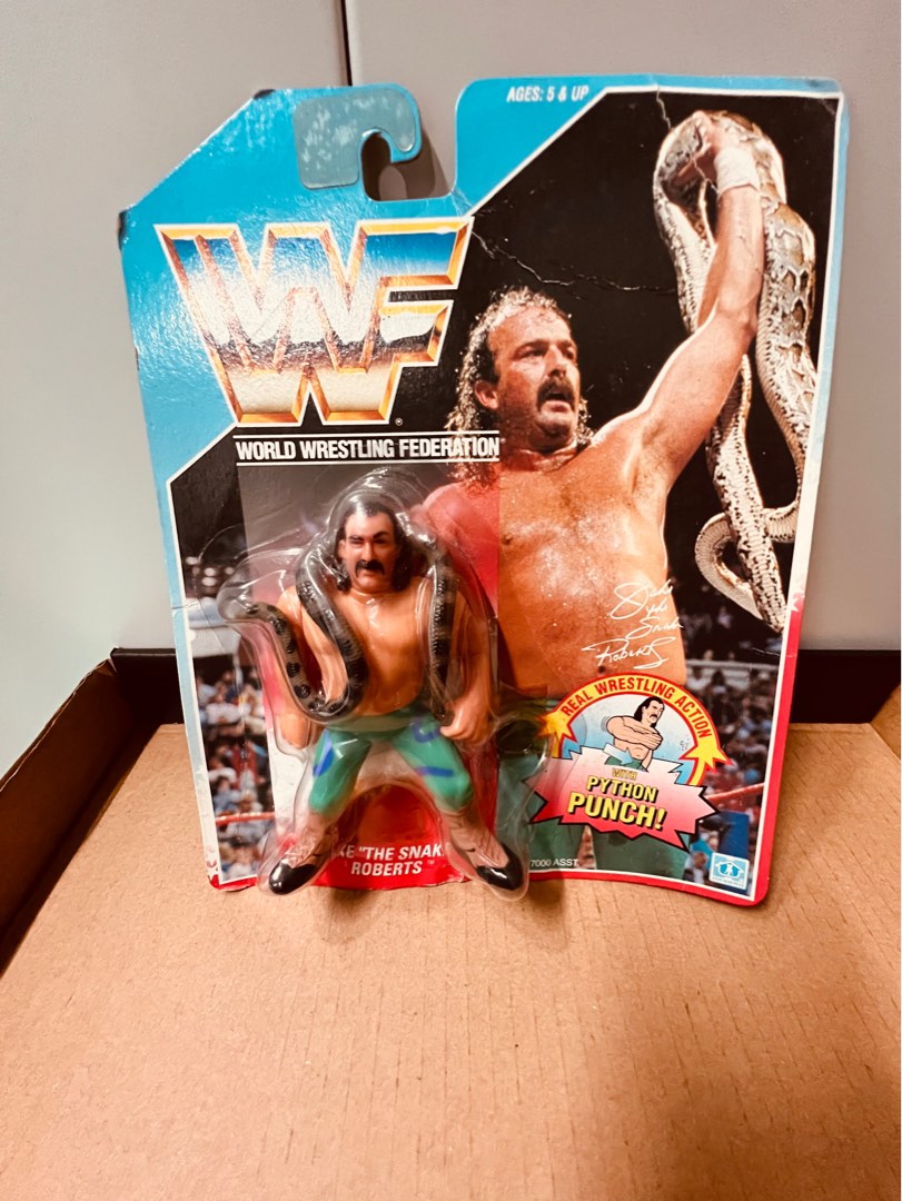 HASBRO WWF 1990 USA MOC JAKE THE SNAKE, Hobbies & Toys, Toys & Games on ...