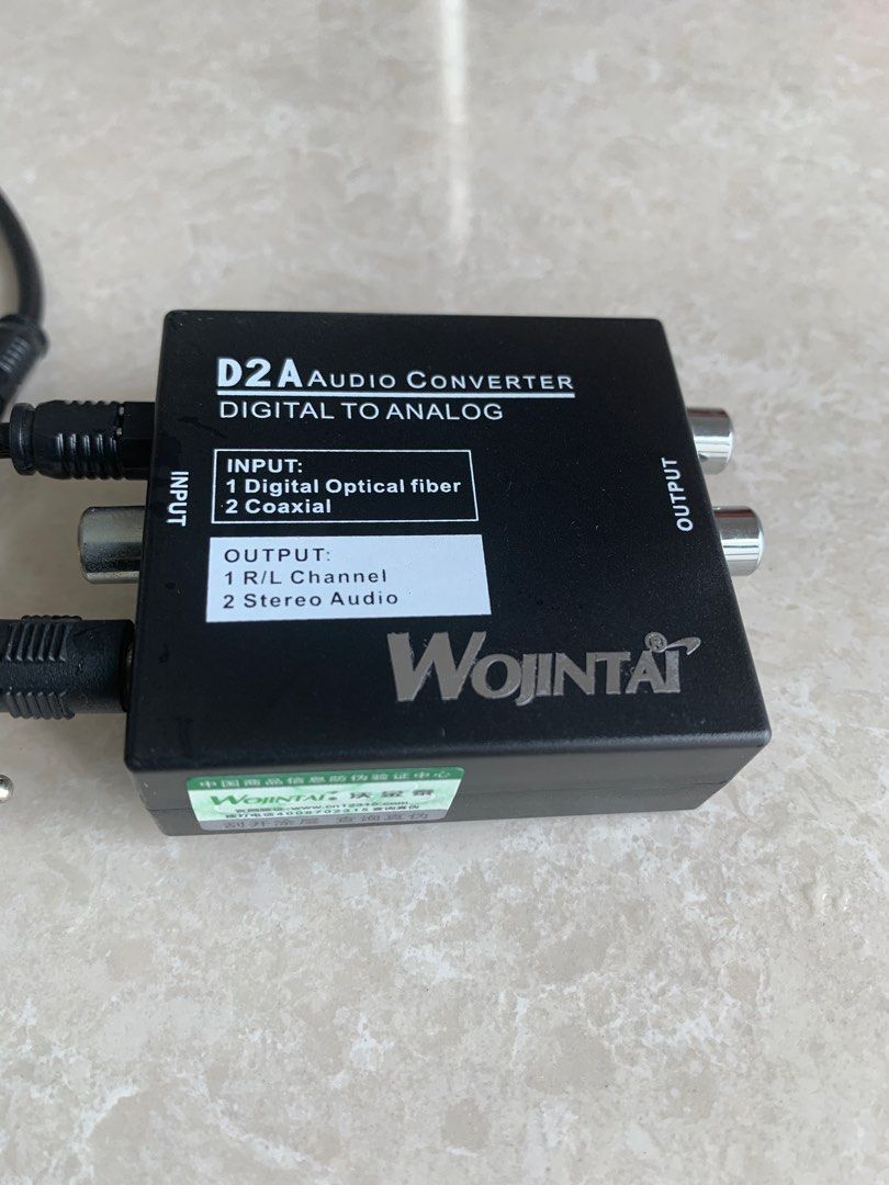 HDMI Splitter, DVI Cable, RCA Cable , D2A Audio Converter Digital to Analog, Input: 1. Digital ...