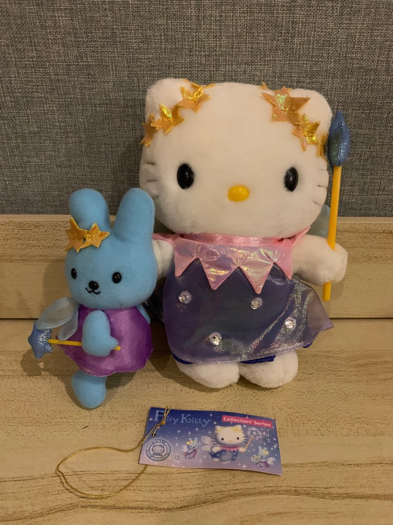RARE Vintage 2000 Hello Kitty Fairy Kitty with Cathy Bunny Plush on ...