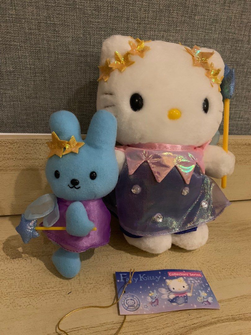RARE Vintage 2000 Hello Kitty Fairy Kitty with Cathy Bunny Plush on ...