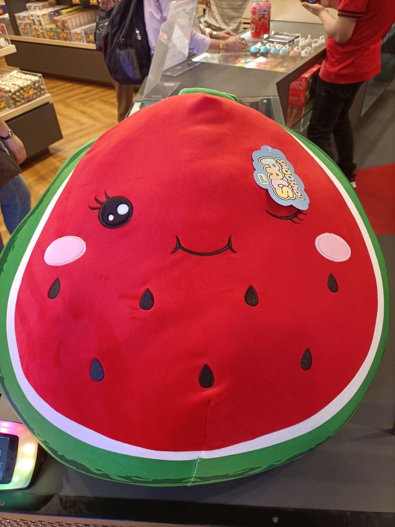 [HUGE] Big huggable Jellyfish / Watermelon soft toy plush, Hobbies ...
