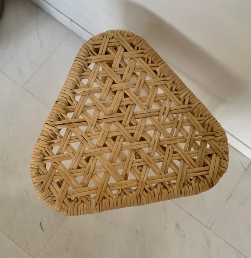 IKEA Rattan side table, Furniture & Home Living, Furniture, Tables ...