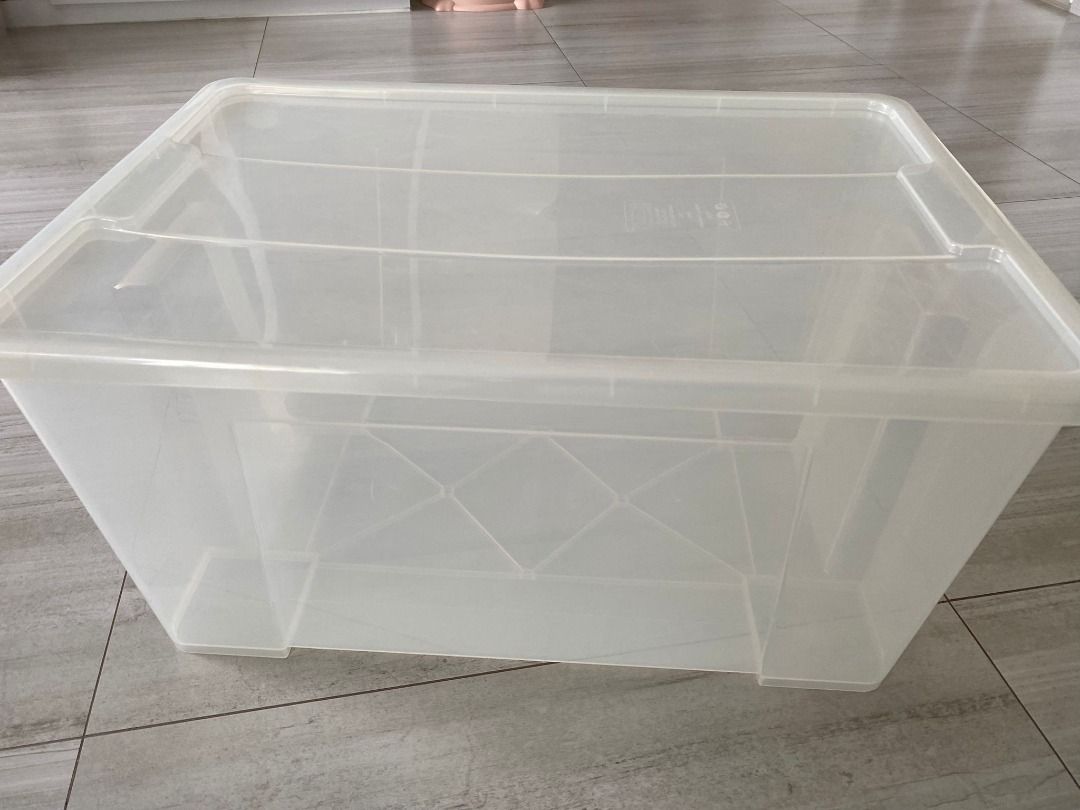IKEA Samla Box with Lid (45L), Furniture & Home Living, Home ...