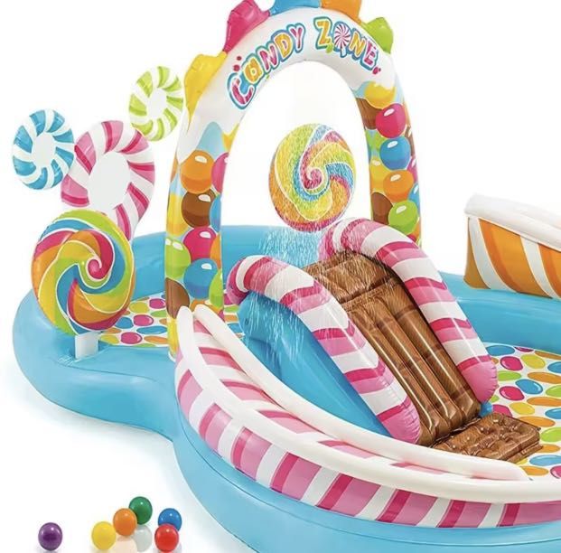 Intex candy swimming pool (used Once) on Carousell