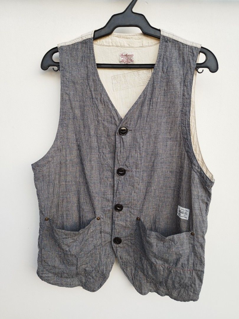 JAPANESE HERITAGE WORKWEAR BRAND ANACHRONORM VEST GENUINE WEAR CUSTOM ...