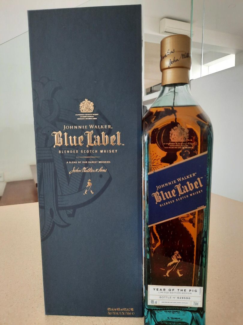 Johnnie Walker Blue Label limited edition, Food & Drinks, Alcoholic ...