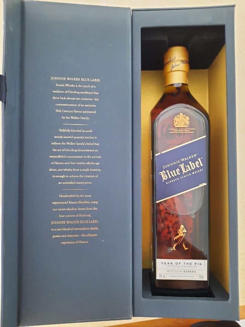 Johnnie Walker Blue Label limited edition, Food & Drinks, Alcoholic ...