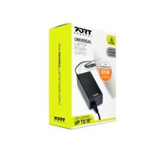 [K0152] Port Connect 65W Universal Power Supply 9 Tips Notebook Laptop ...