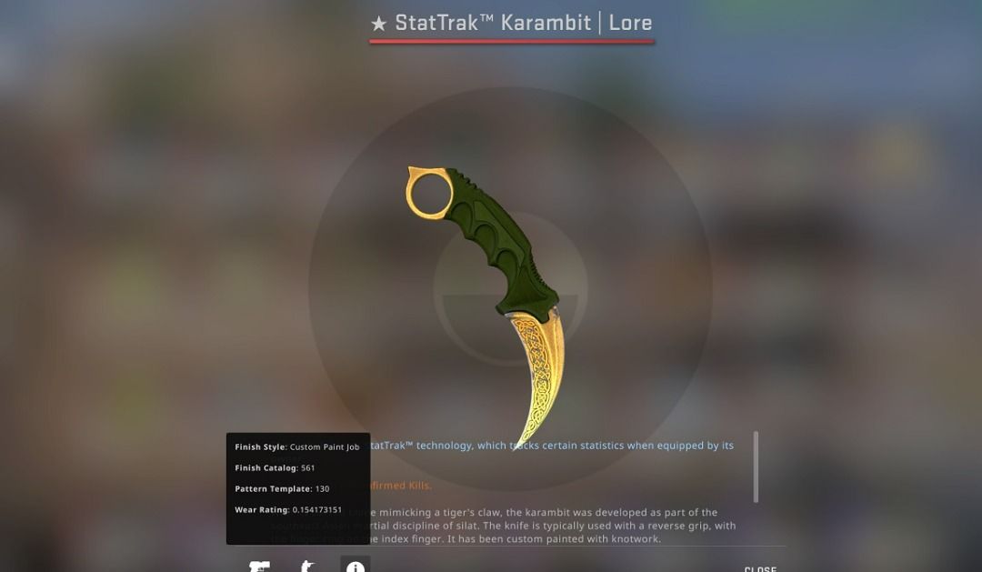 Karambit Lore Knife Csgo Skins Knives Ft Video Gaming Gaming
