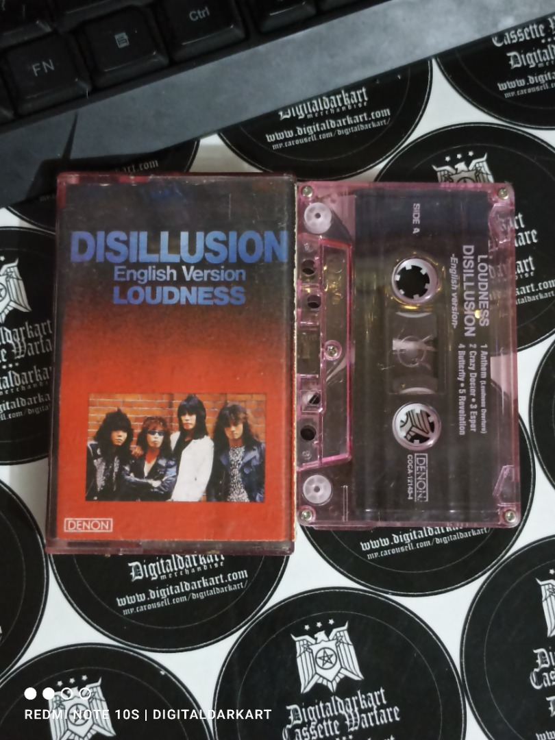 Kaset Loudness - Disillusion (English Version) 1994, Hobbies & Toys, Music & Media, CDs & DVDs ...
