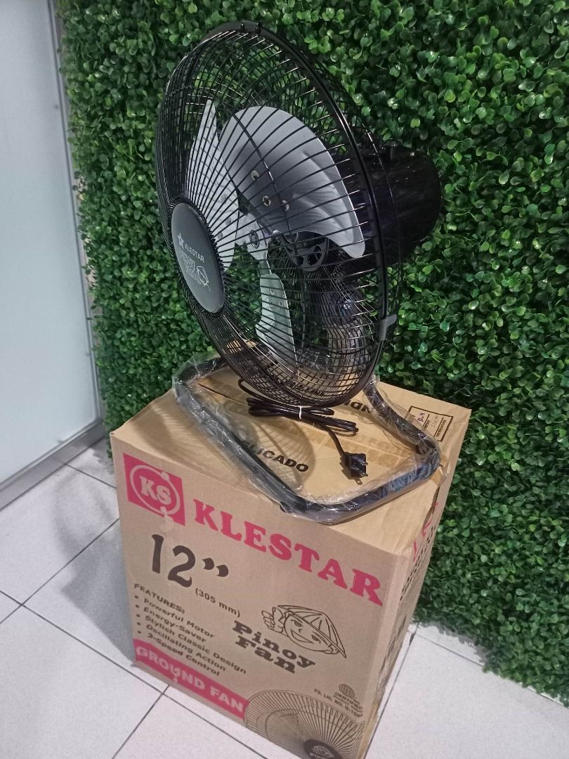 KLESTAR 12" Industrial Ground Fan Metal Blade Black GFX1220 on Carousell