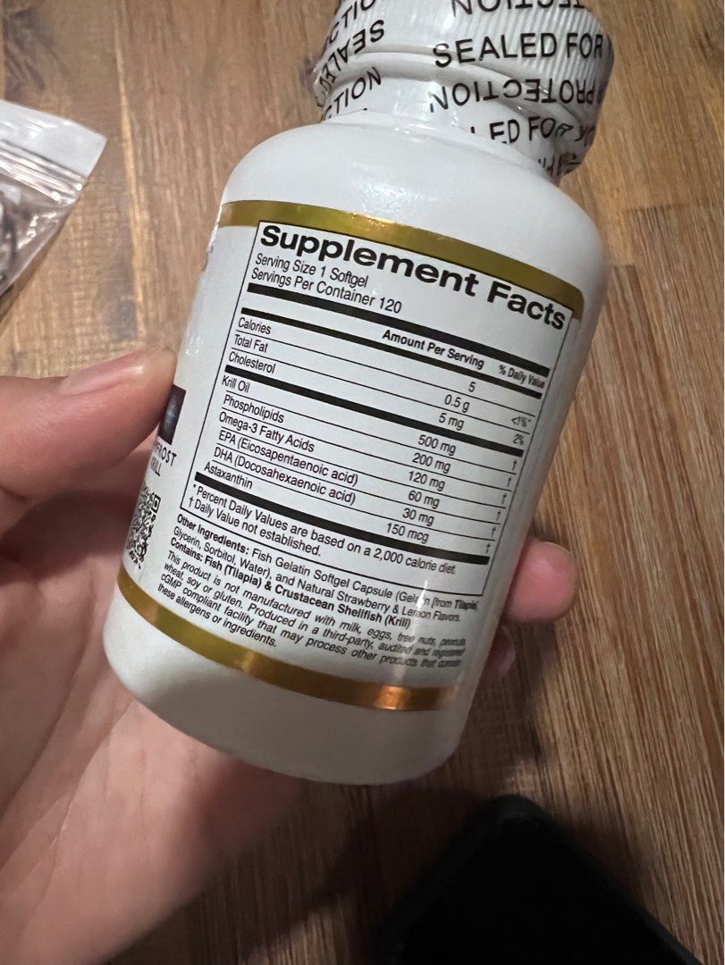 Krill fish oil, Health & Nutrition, Health Supplements, Vitamins ...