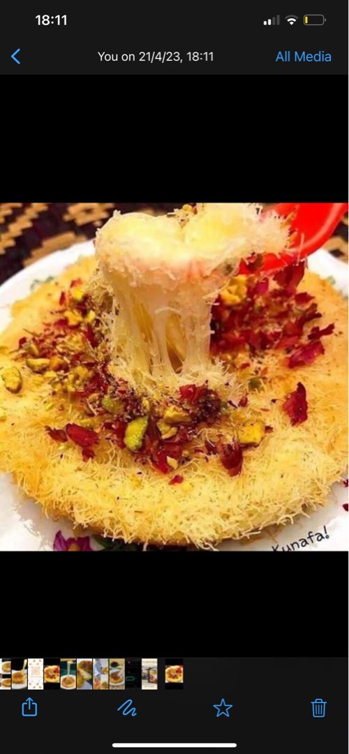 Kunafa Premium frozen, Food & Drinks, Chilled & Frozen Food on Carousell