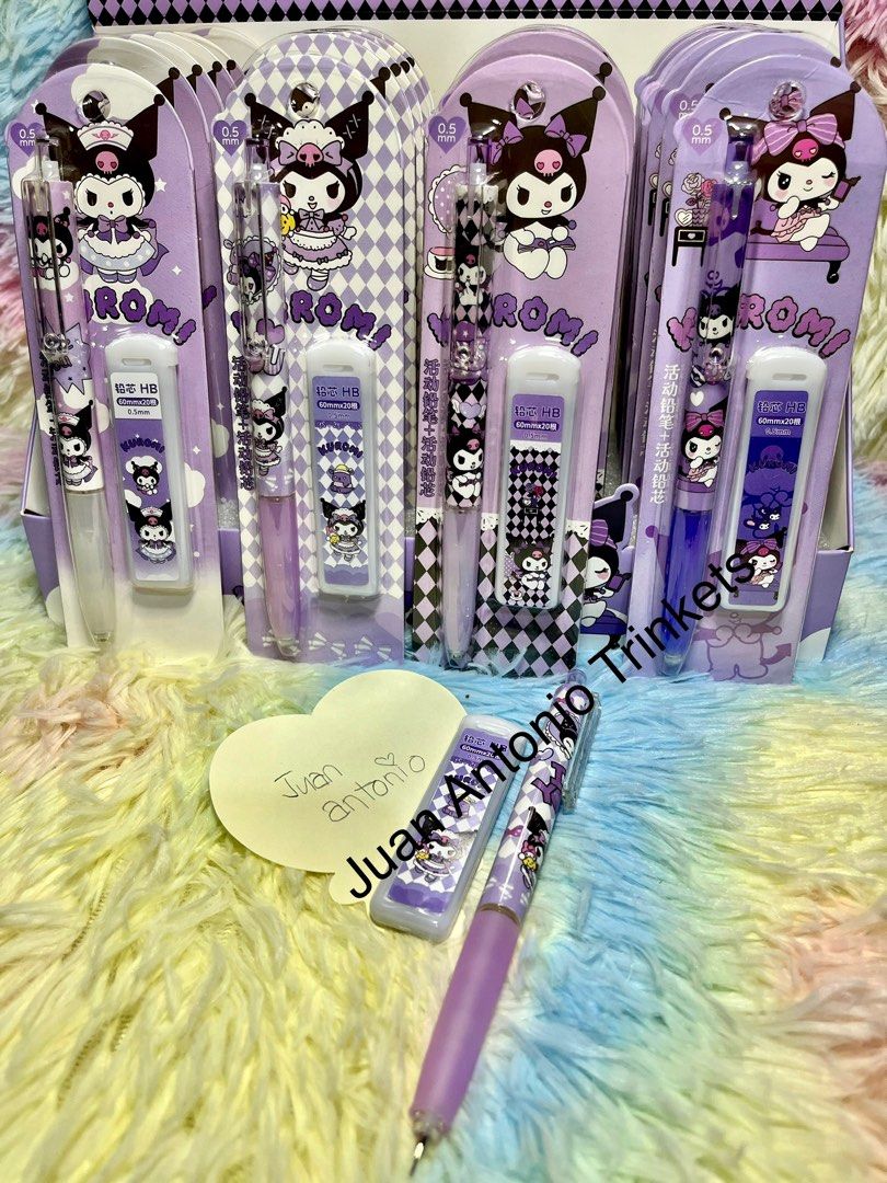 Kuromi Mechanical Writing Pencil Lead 2HB Sanrio with Refill, Hobbies ...