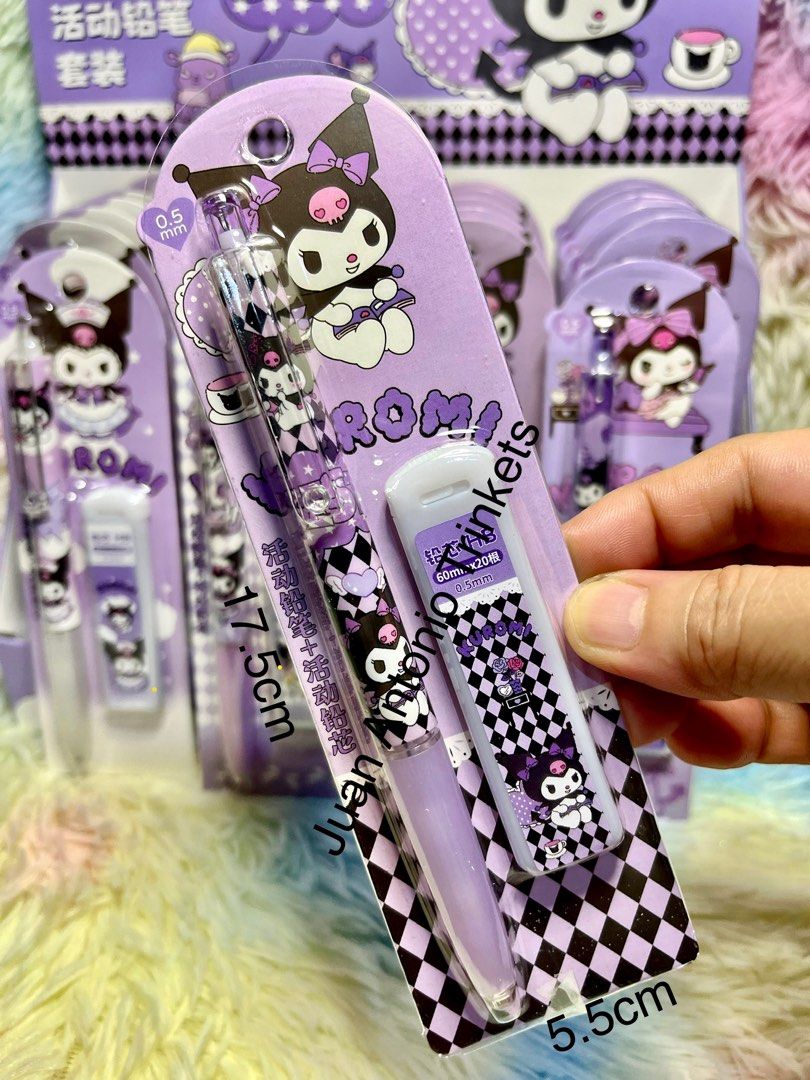 Kuromi Mechanical Writing Pencil Lead 2HB Sanrio with Refill, Hobbies ...