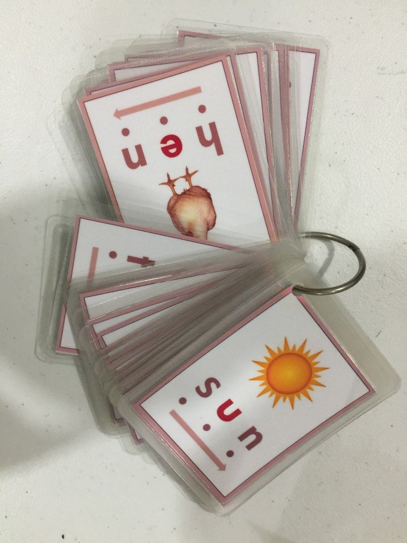 Laminated Phonics CVC Cards, Hobbies & Toys, Stationary & Craft ...