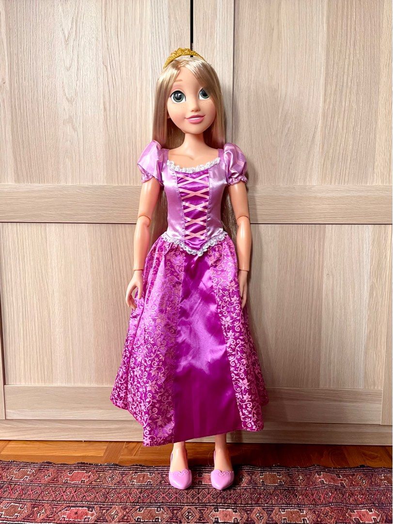 Large Disney Princess Rapunzel and Rainbow Barbie Doll, Hobbies & Toys ...