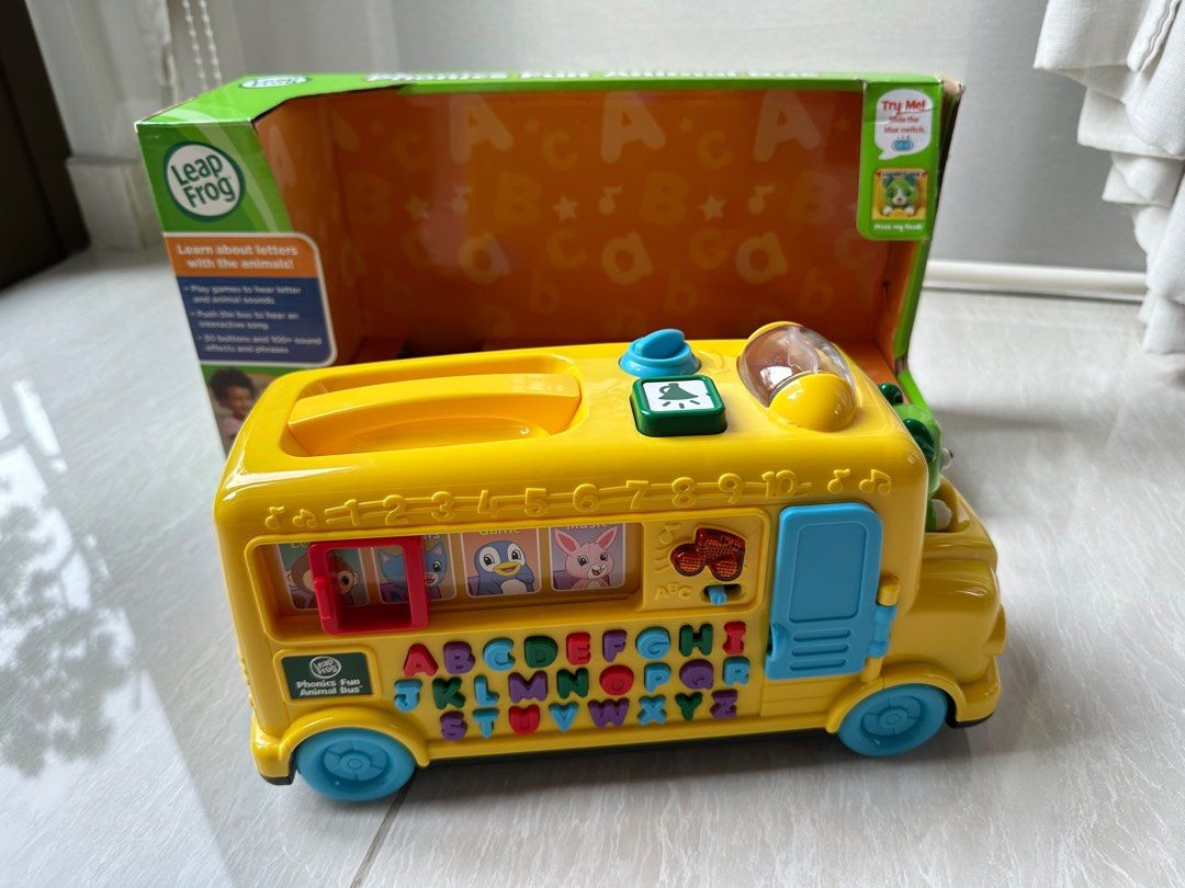 Leap Frog Phonics Fun Animal Bus, Hobbies & Toys, Toys & Games on Carousell