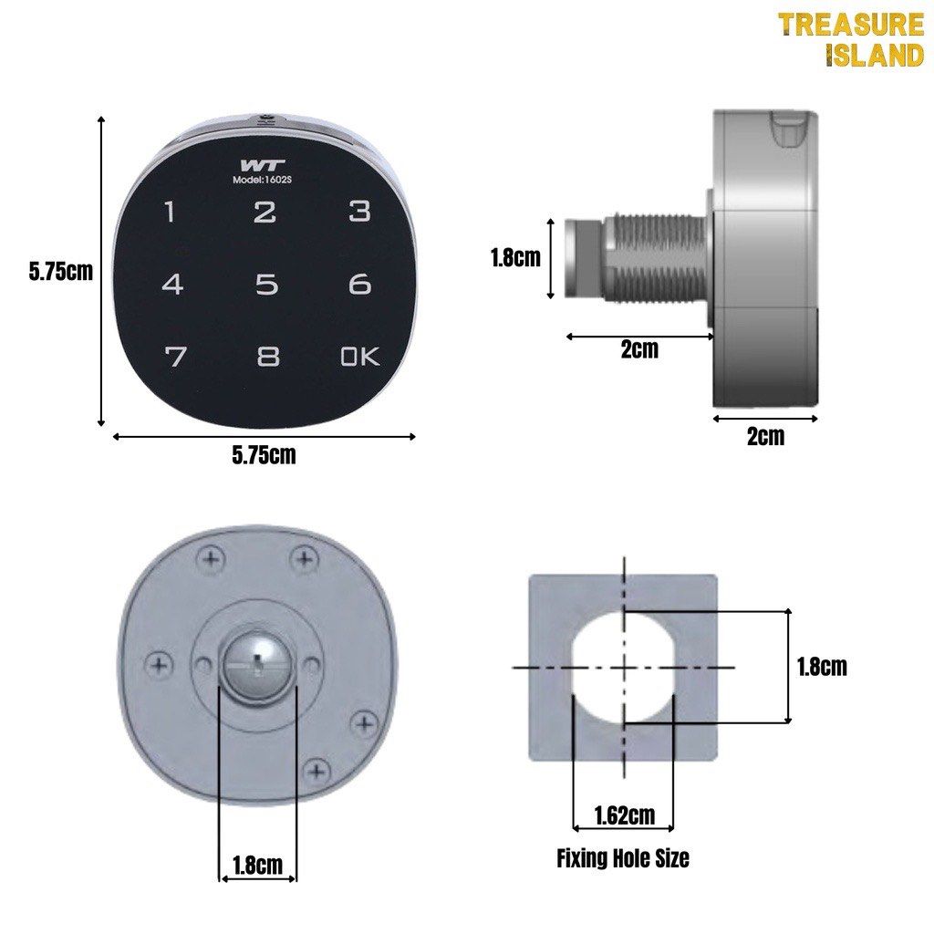 Letter box digital lock / Digital lock for mail box 6 & 8 digits pin ...