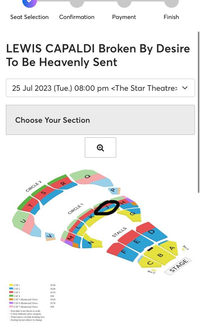 lewis capaldi cat 2 ticket, Tickets & Vouchers, Event Tickets on Carousell