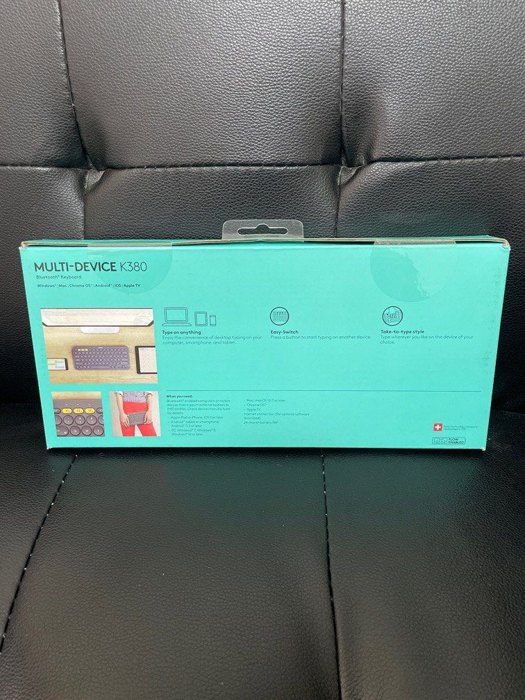 Logitech Bluetooth Keyboard Blue Black Color Computers And Tech Parts And Accessories Computer