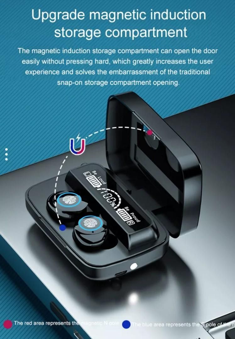 M9 wireless headphone bluetooth 5.0, Audio, Earphones on Carousell